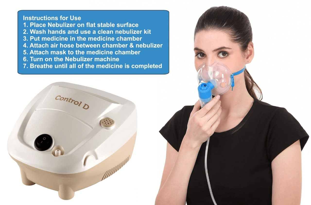 Control D Homely Nebulizer with Child & Adult Kit – MedineedsIndia