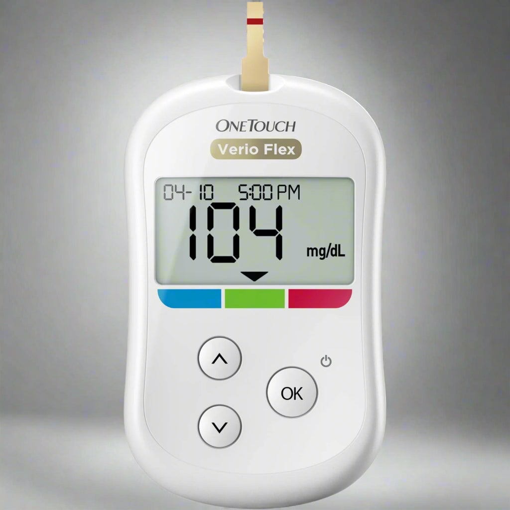 OneTouch Verio Flex Glucometer with 25+10 Test Strips – MedineedsIndia