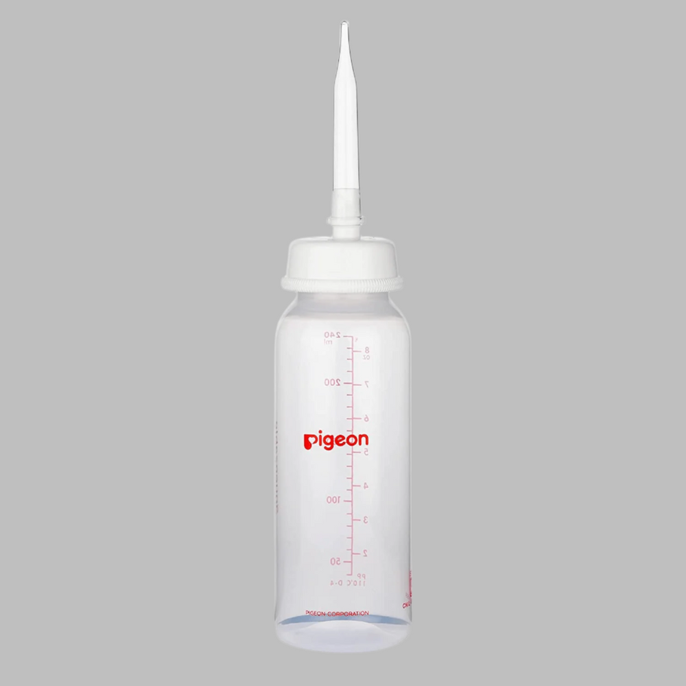 Pigeon Cleft Palate Feeding Bottle, Feeder with Silicone Long Nipple,B