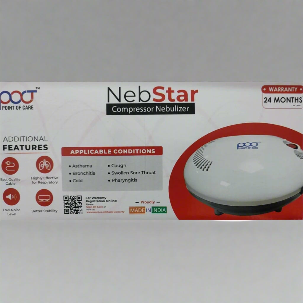 Nebulizer NebStar Compressor POC-50 White Point Of Care (POCT)