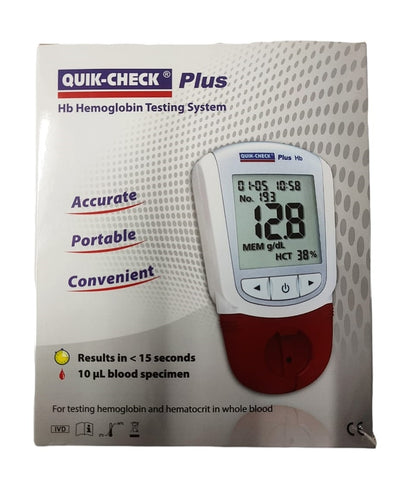 Quik-Check Plus Automatic Digital Hb Hemoglobin Testing System ...